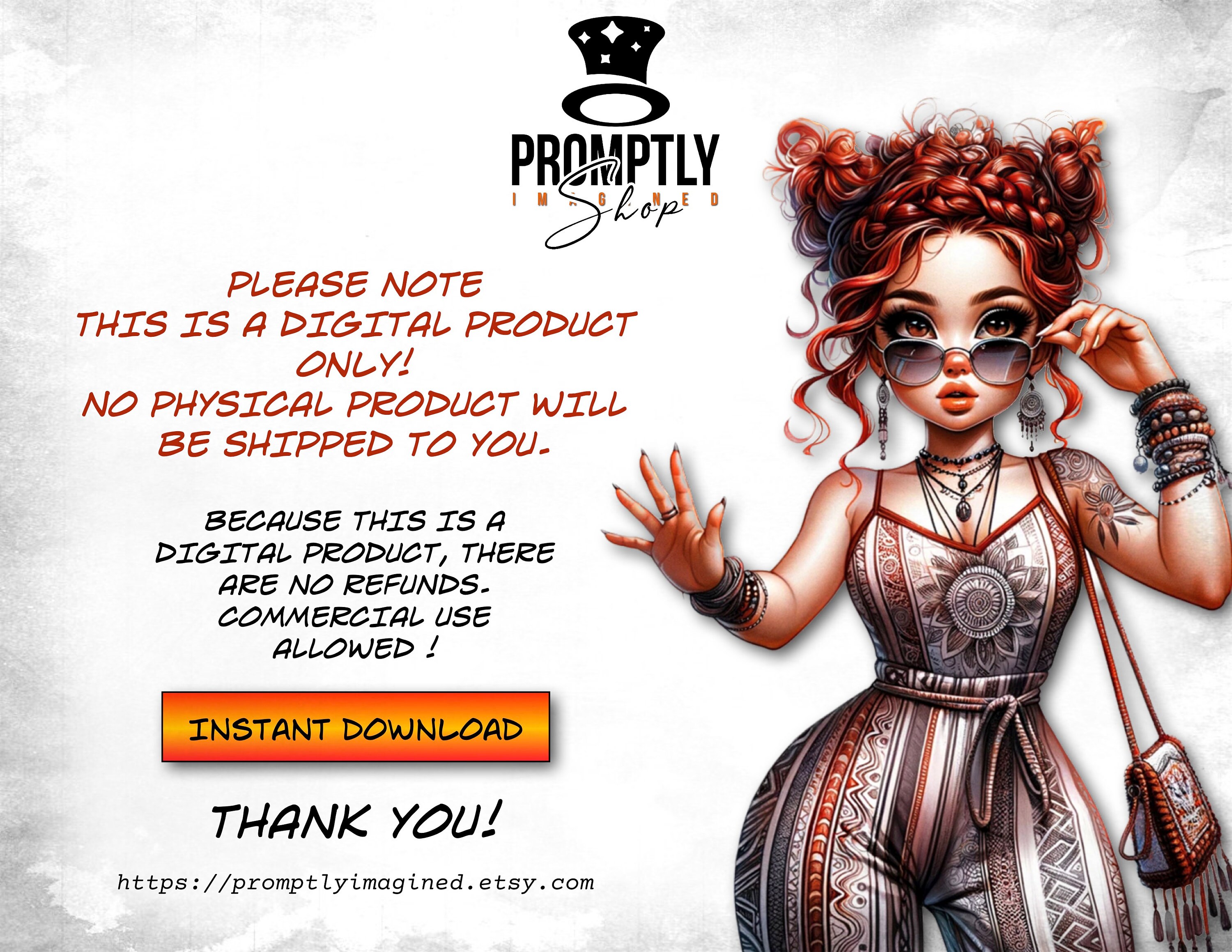 Chibi Custom Bikes Listing | 33 PNG Digital Art Bundle | Digital ...