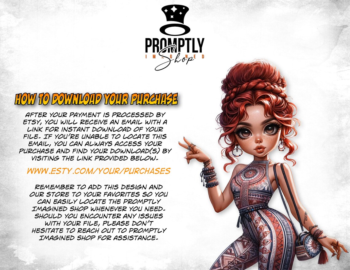 African Chibi Queen Clipart Bundle, Bohemian Chibi Digital Art, Ethnic ...