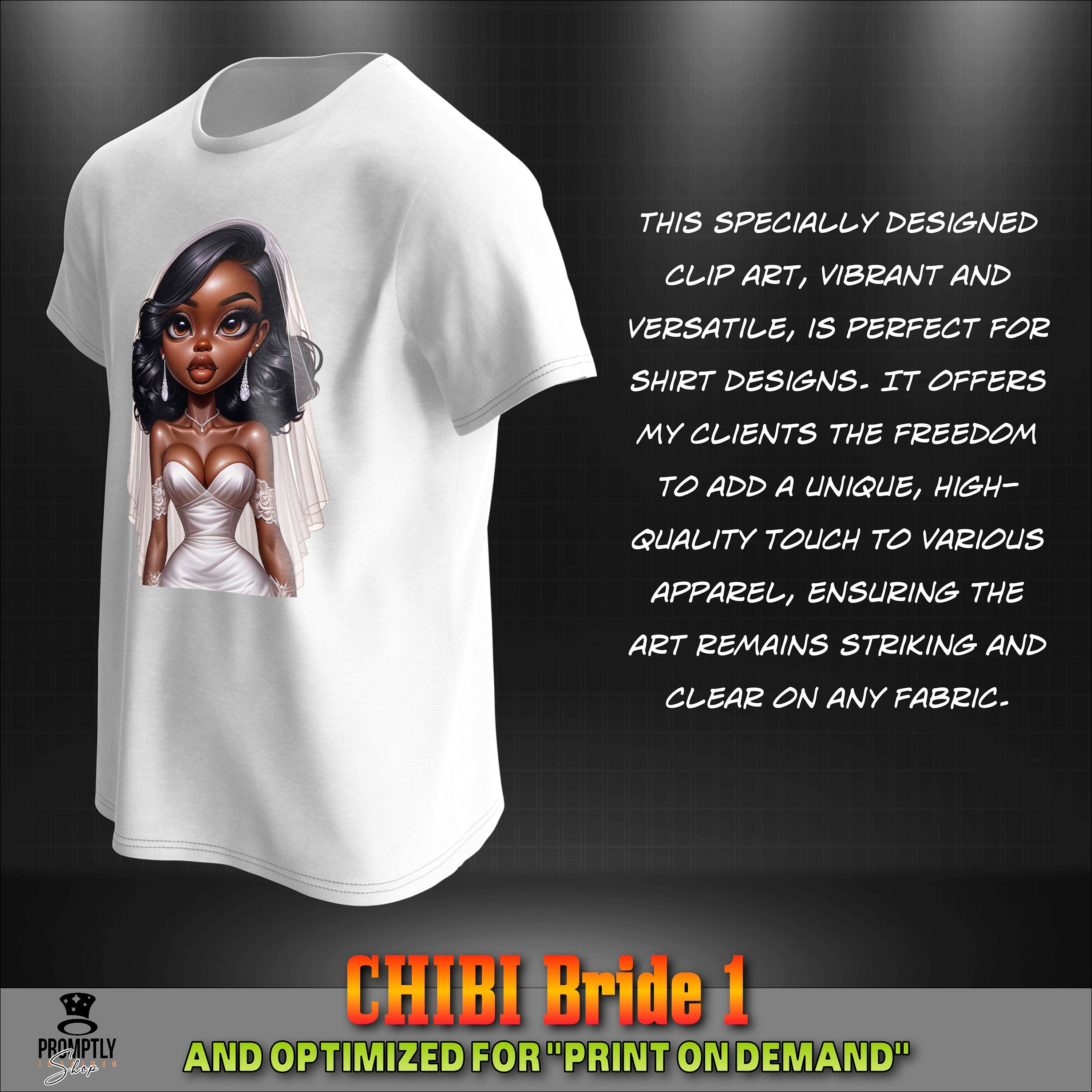 Chibi Bride 1 Clipart | PNG Digital Art Bundle | Digital Download ...