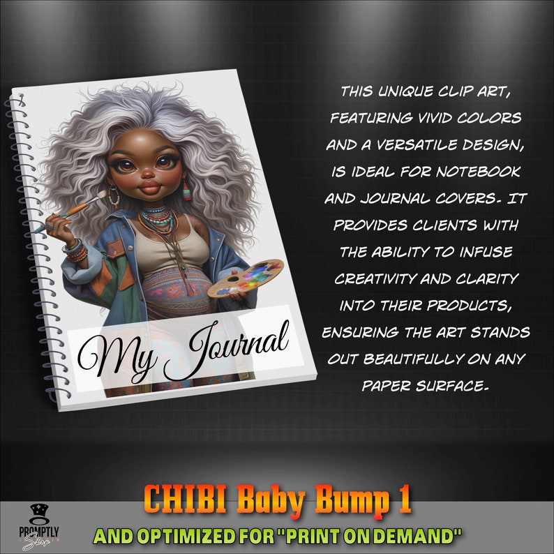 Chibi Baby Bump 1 Clipart | PNG Digital Art Bundle | Digital Download| Transparent Background ...