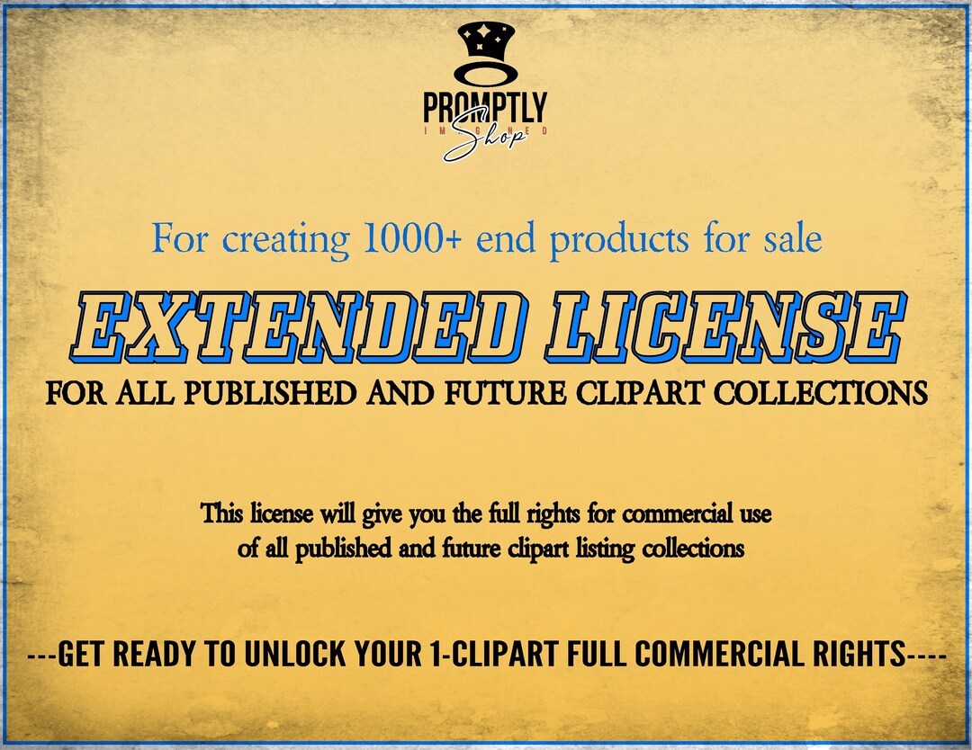 Extended License All Clipart Collection - for All Published or Future ...