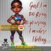 Fitness Motivational Quote Digital Art, Chibi Girl Power Illustration ...