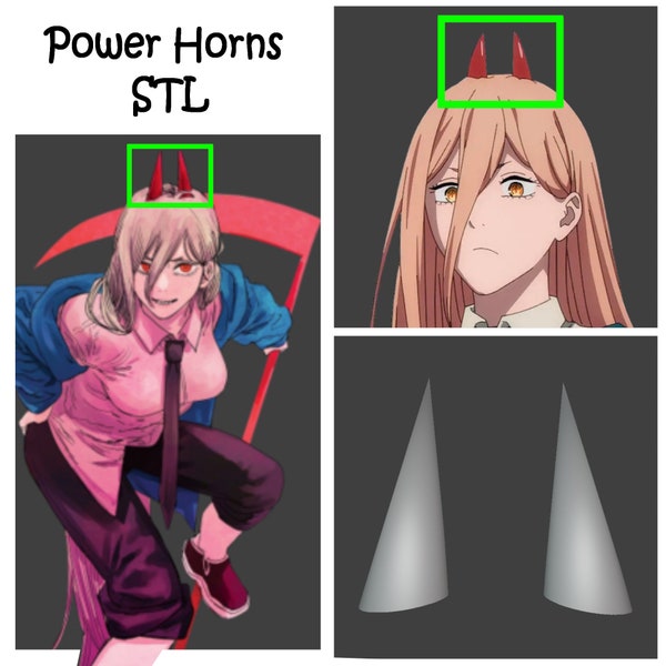 Chainsaw Man Power Horns - Etsy