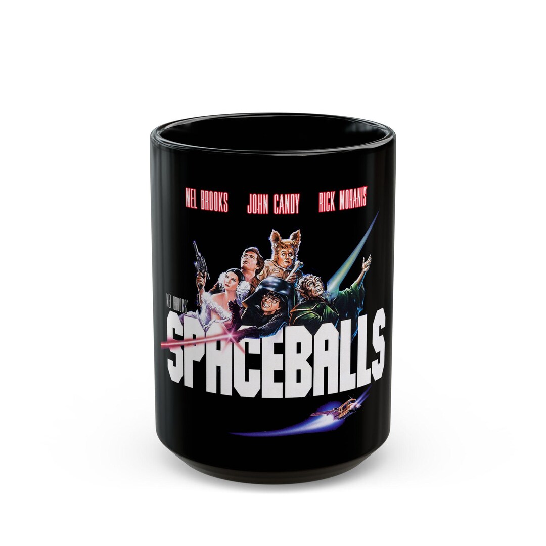 Spaceballs Comedy Sci-fi Movie Mug | Black Ceramic Coffee Cup - Etsy