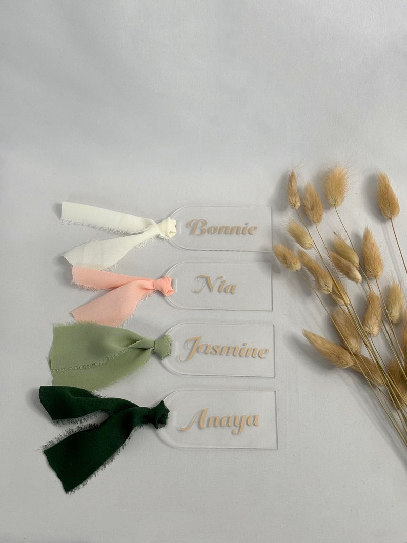 Acrylic Guest Name Tags, Wedding Names, Seating Names Wedding, Special ...