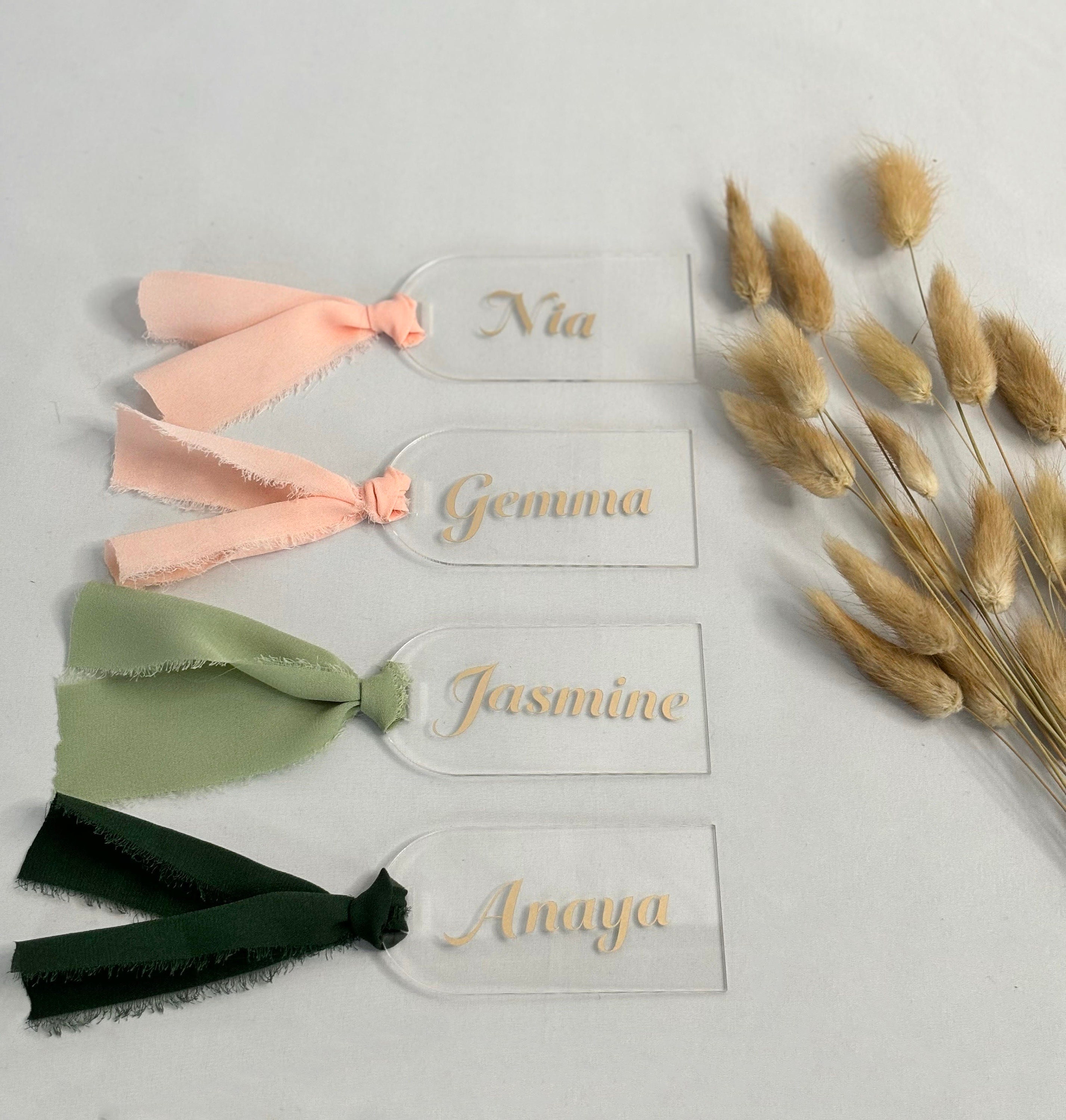 Acrylic Guest Name Tags, Wedding Names, Seating Names Wedding, Special ...