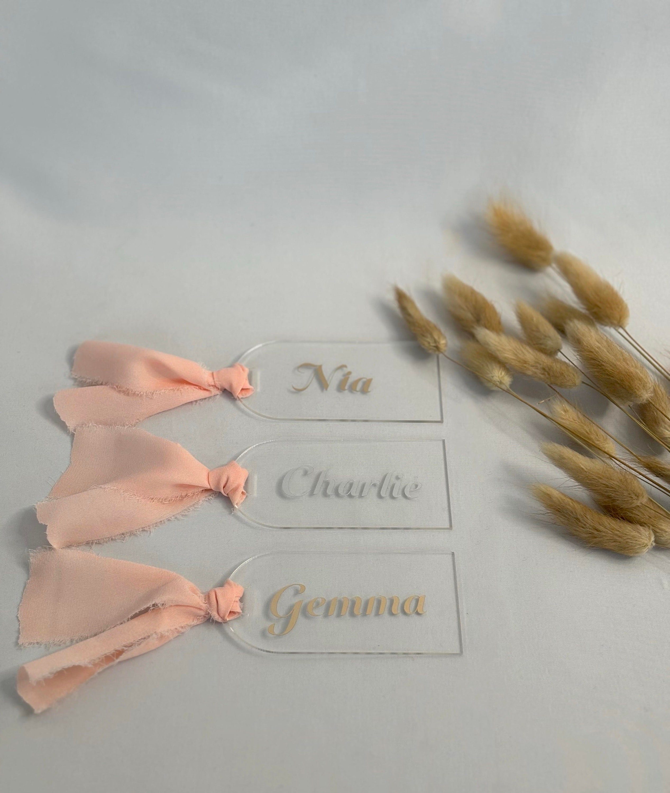 Acrylic Guest Name Tags, Wedding Names, Seating Names Wedding, Special ...