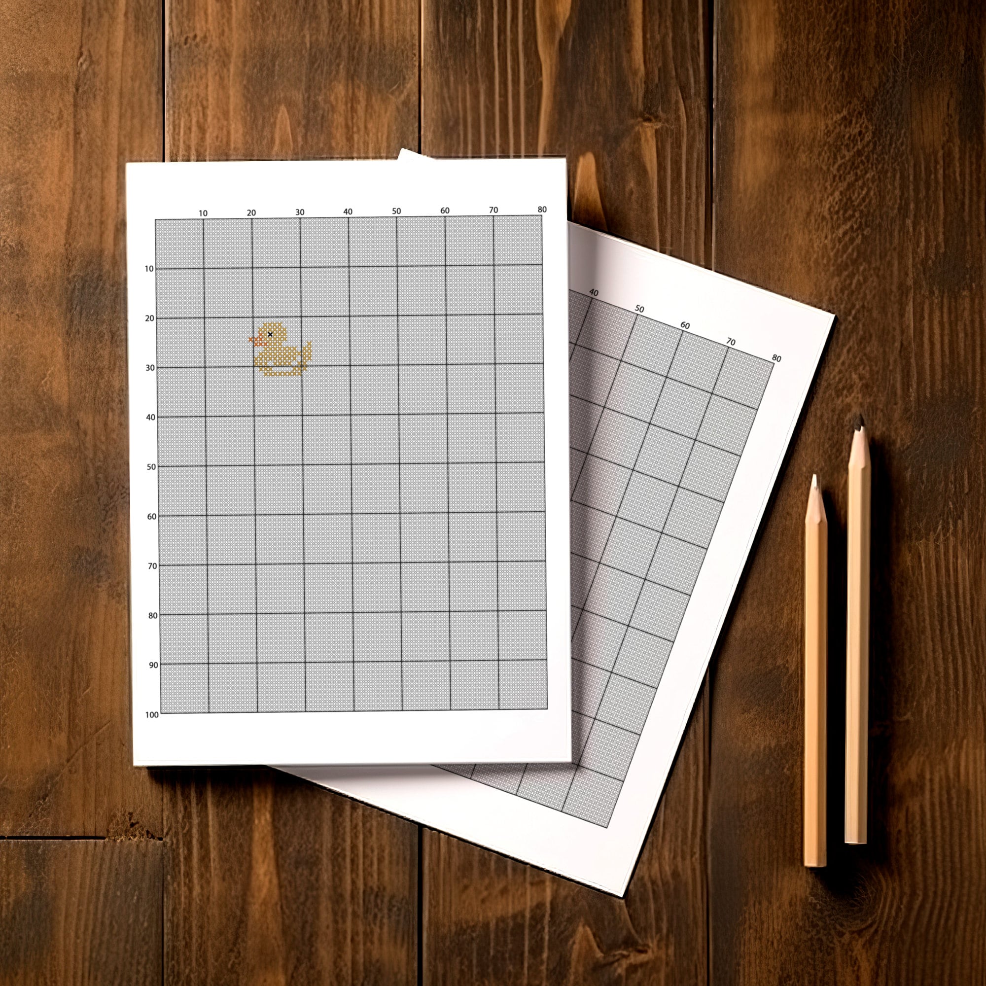 Premium 14 Count Cross Stitch Grid Graph Paper Printable PDF Craft Your ...