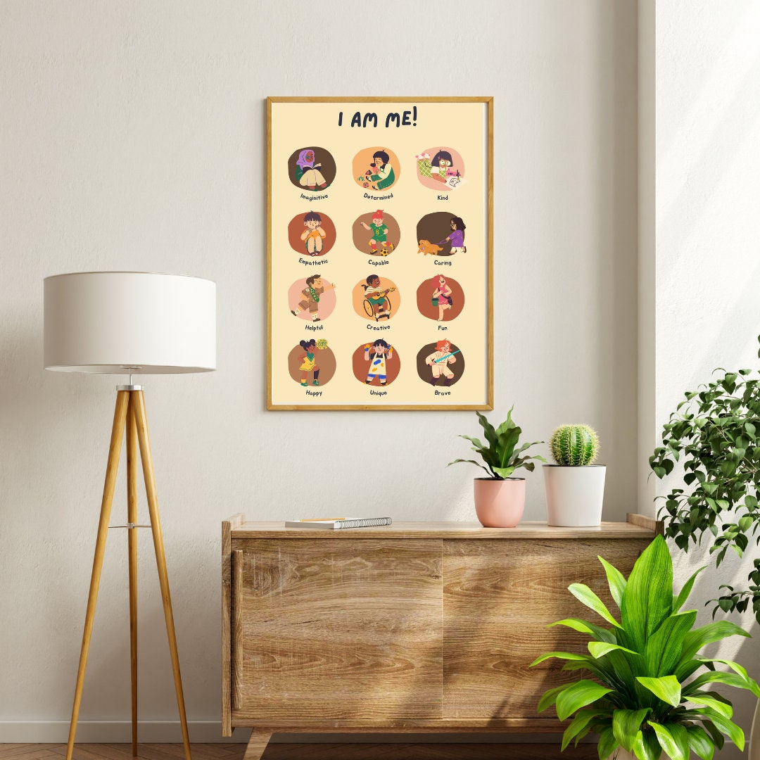 Affirmations for Kids, Classroom Poster, Affirmations, Nursery Poster ...