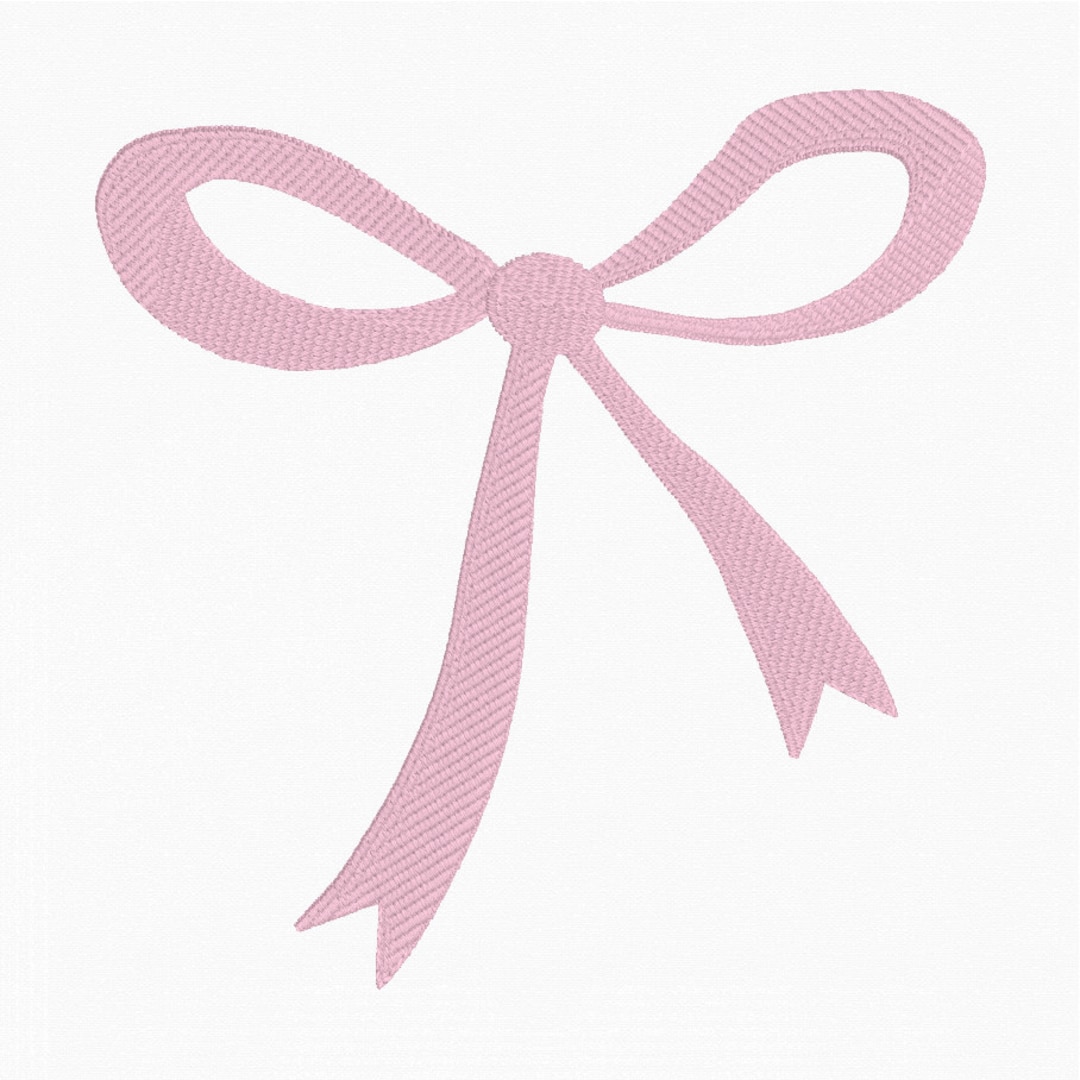 Simple Bow Embroidery Design, Bow, Simple Bow, Vintage Bow, Bow ...