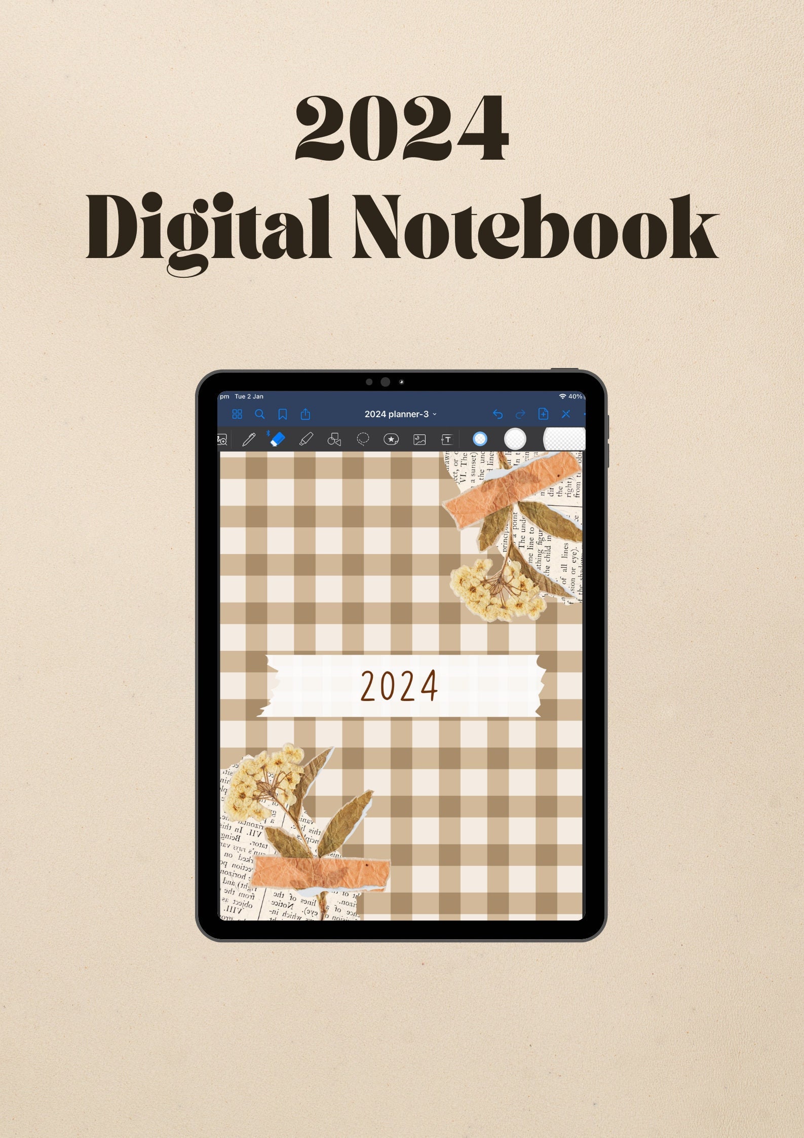 Goodnotes Planner, 2024 Digital Planner, Goodnotes Template, iPad ...