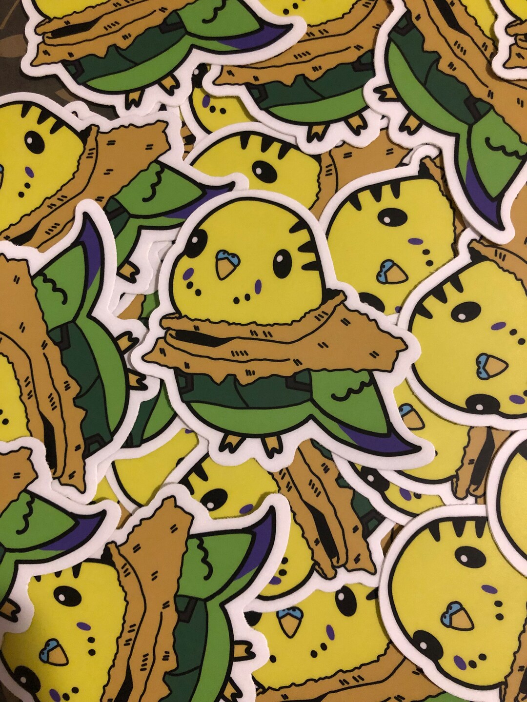Midor-ikeet | Cute Kawaii Chibi Budgie Parakeet Hero, Sticker, Anime - Etsy