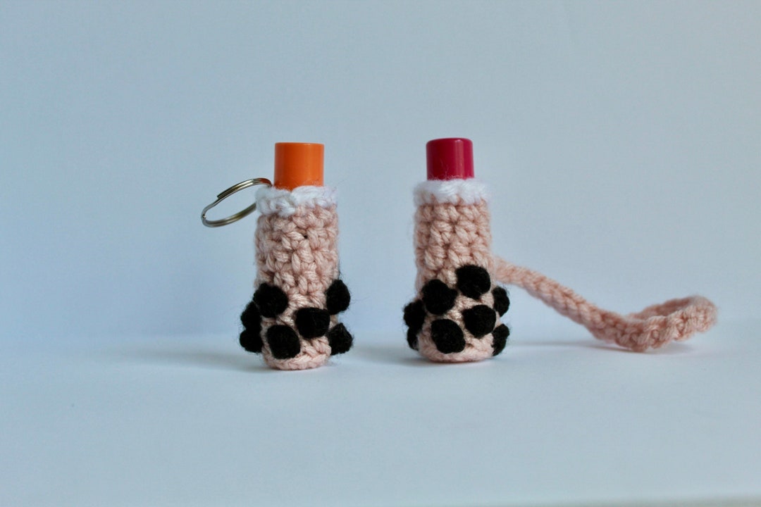 Crochet Pattern: Strawberry Boba Chapstick Holder - Etsy