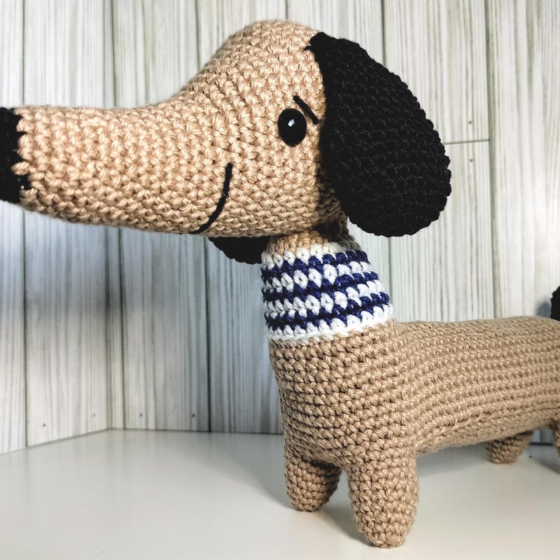 Stuffed Dachshund - Etsy