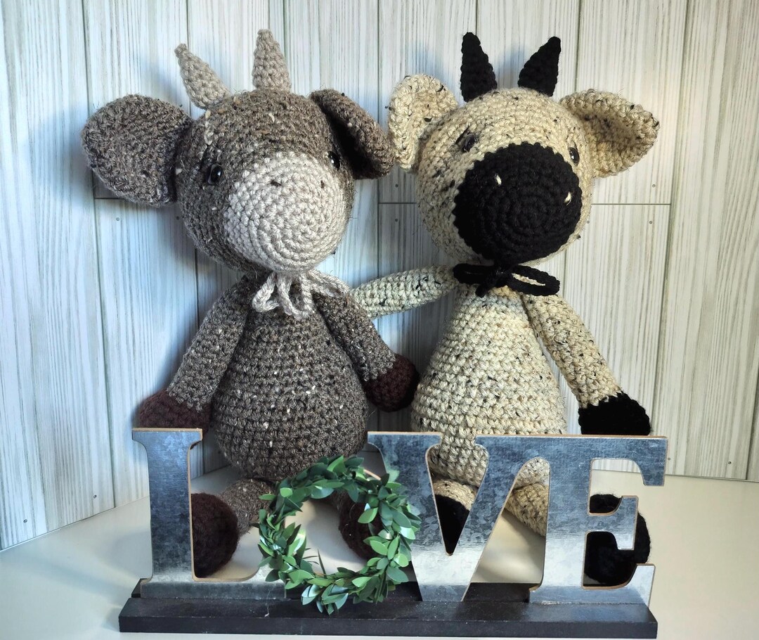Billy Nanny Goat Stuffed Animal Gift - Cute Farmyard Plush Toy for ...