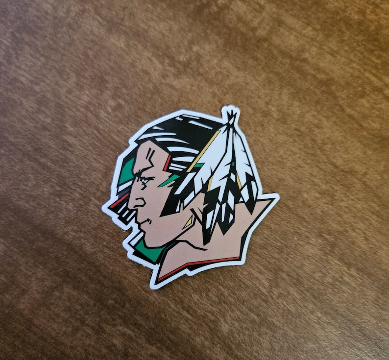 North Dakota Fighting Sioux Stickers - Etsy