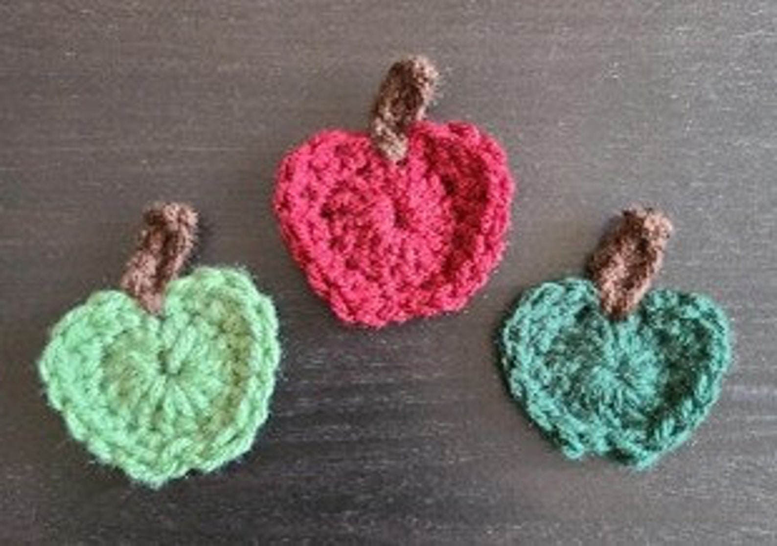 Crochet Apple Applique - PATTERN ONLY - Etsy
