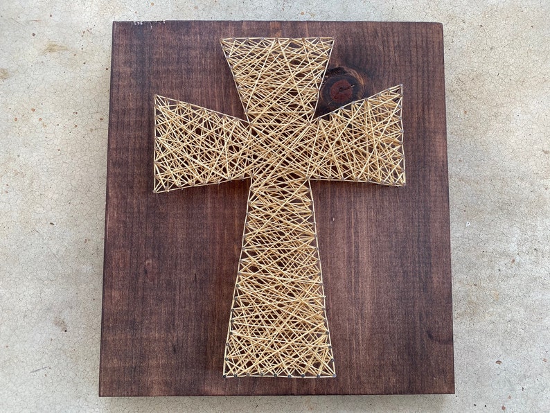 Custom Handmade Cross String Art Home Decor Wall Decor Wedding Gifts ...