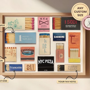 CUSTOM MATCHBOOK ART | Personalized Digital Matchbox Gift | Large ...