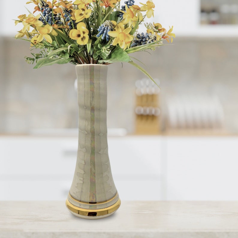 Handmade Ceramic Vase Bud Vases Flower Vases Decorative Vase Wheel ...