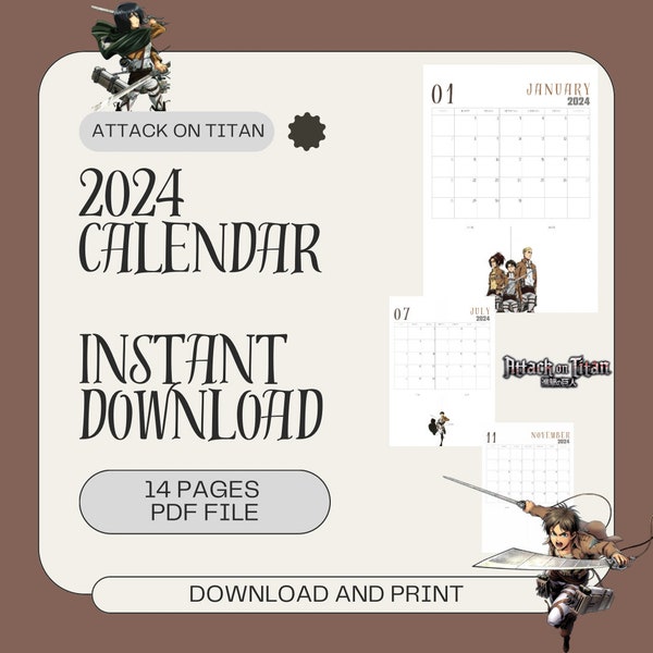 Attack on Titan Planner - Etsy