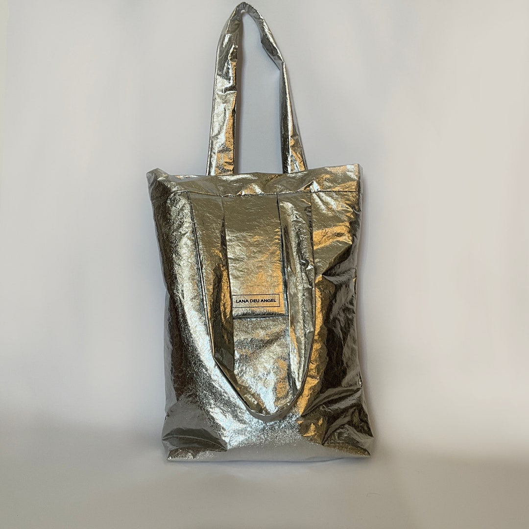 Metallic Tote Bag - Etsy