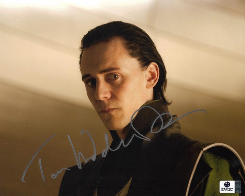 Tom Hiddleston Loki Signed Authentic 8x10 Photo Global COA - Etsy