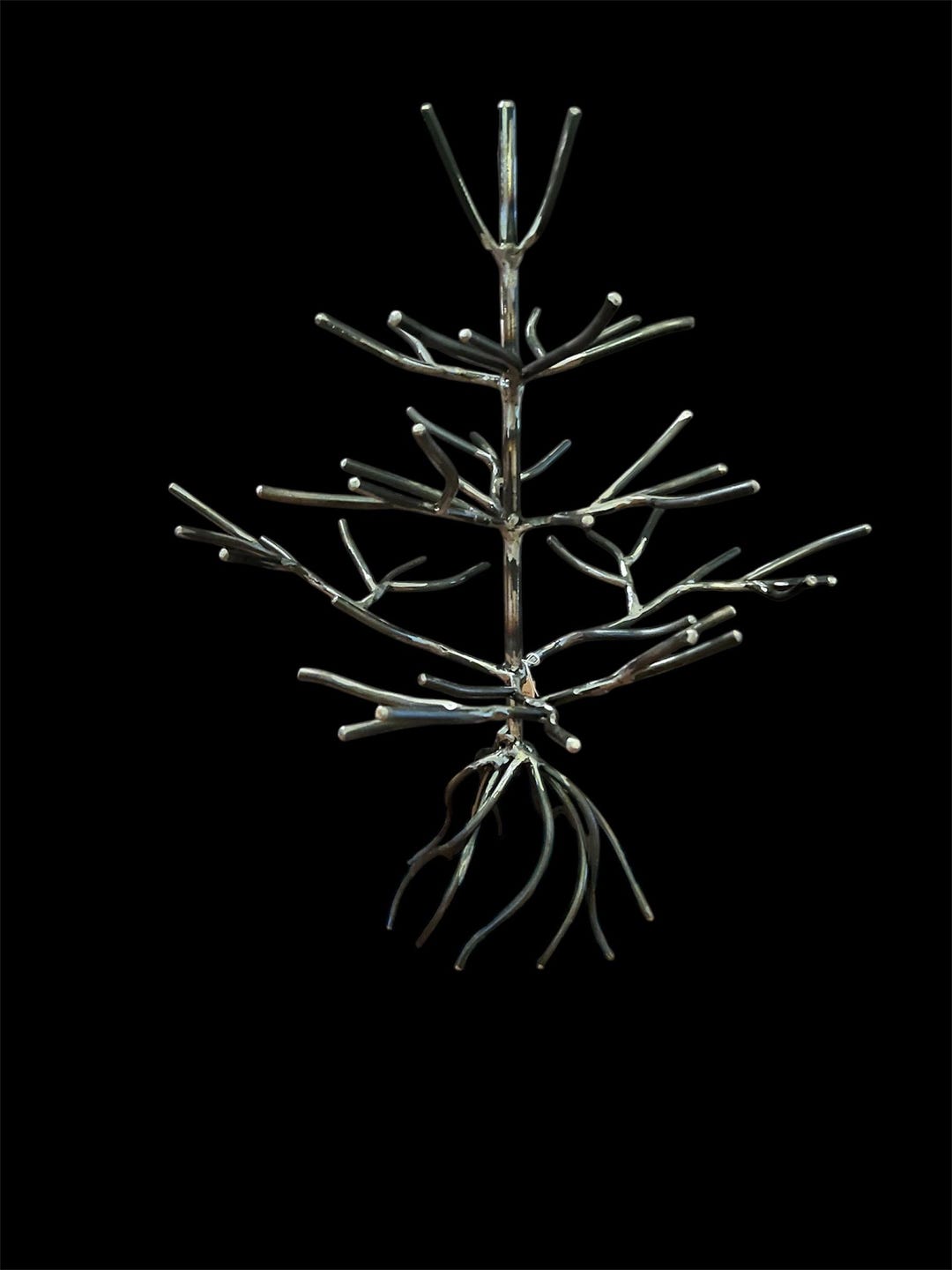 Handmade Small Metal Tree Sculpture, Rustic Art, Unique Home Decor ...