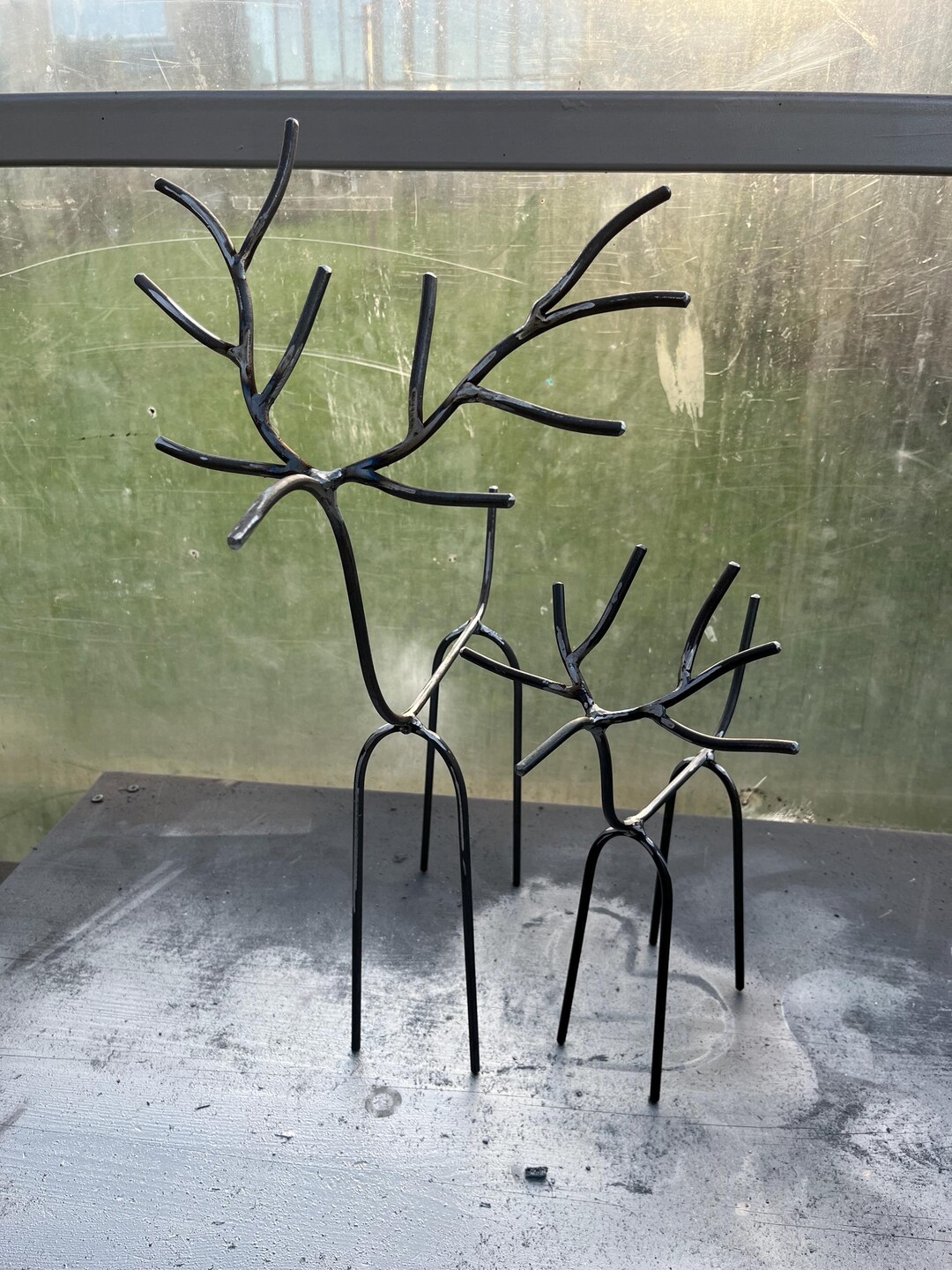 Reindeer Ornaments - Large Metal Reindeer Ornament, Mothers Day, Gift ...