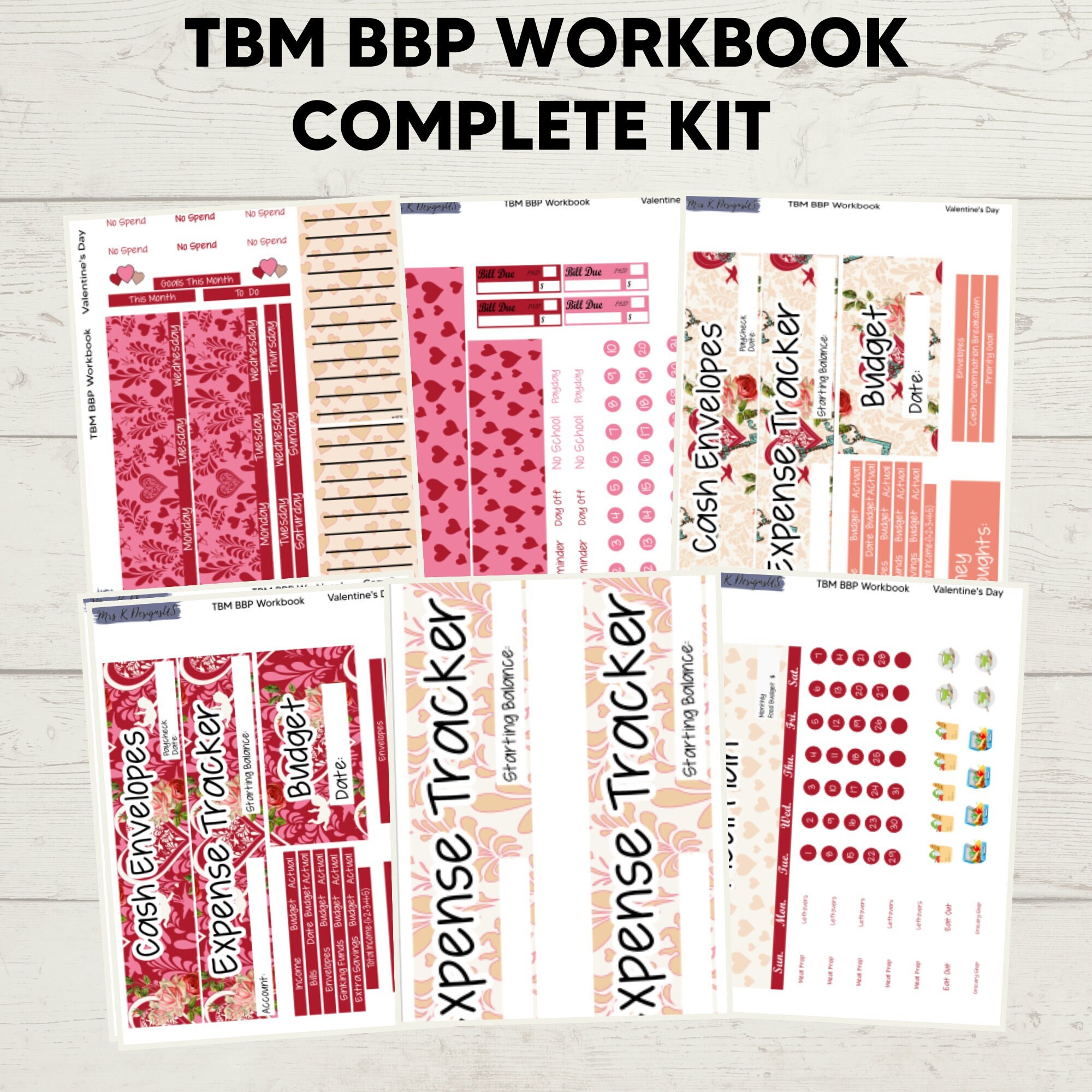 TBM BBP Workbook, the Budget Mom, Planner Stickers, Sticker Kit ...
