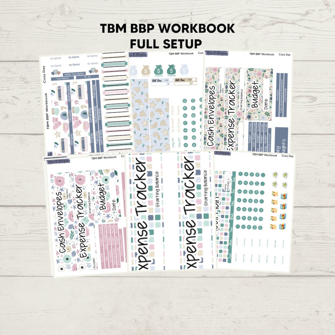 TBM BBP Workbook Stickers: Monthly Planner Sticker Kit - Etsy
