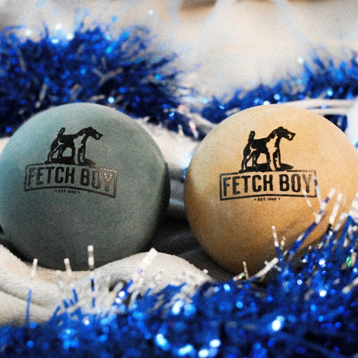 Fetch Boy Hanukkah Edition Solid Sponge Rubber Dog Ball Toy, Made in USA, 2.5 Inches, 2 Pack ...
