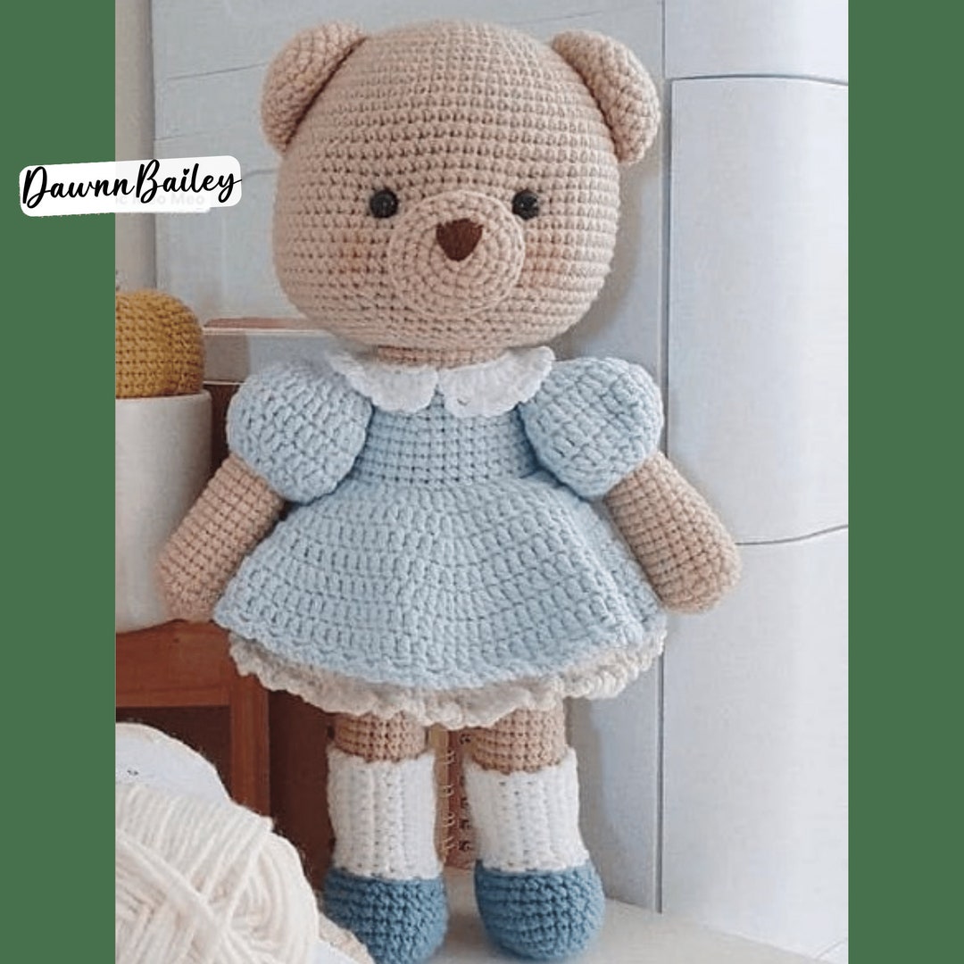Bunny Nana Crochet Pattern, Bear Amigurumi Design, Crochet Bunny ...