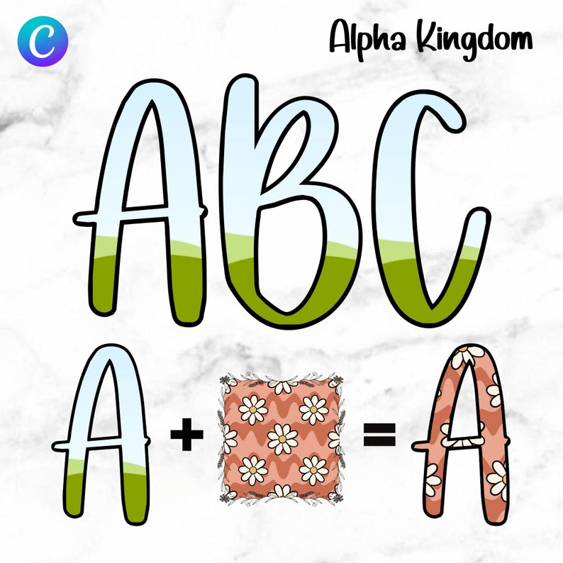 Canva Frame Letters, Drag and Drop Template, Ombre Letters, Alphabet A ...