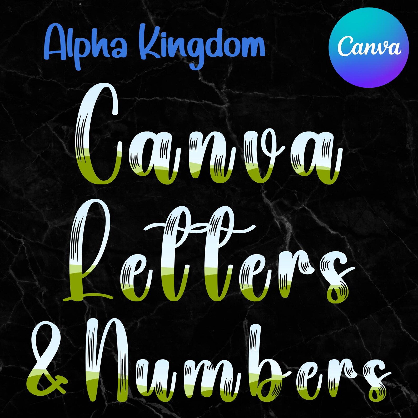 Canva Frame Letters, Drag and Drop Template, Slowly Fade Letters ...