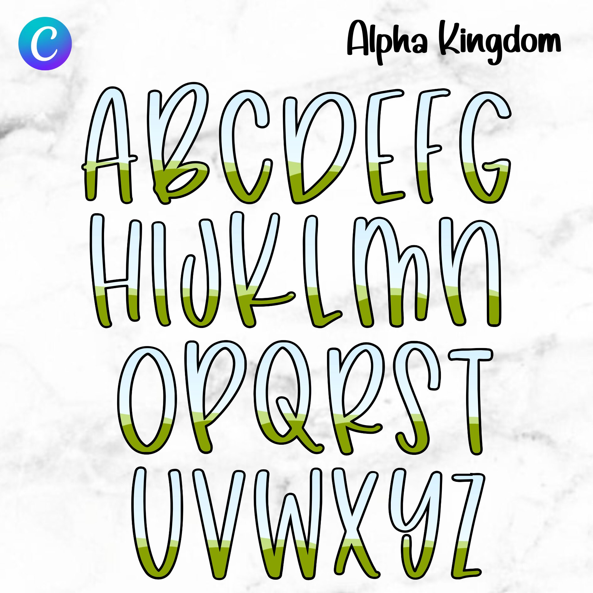 Canva Frame Letters, Drag and Drop Template, Clear Days Letters ...