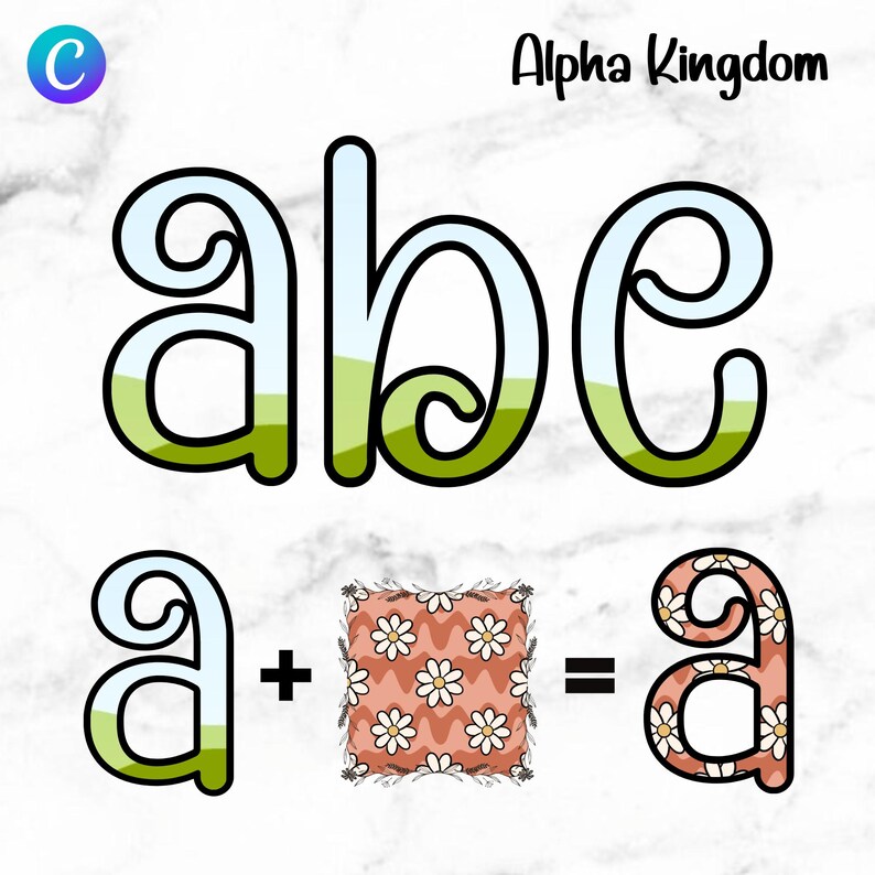 Canva Frame Letters, Drag & Drop Template, Nerd Base Letters, Alphabet ...