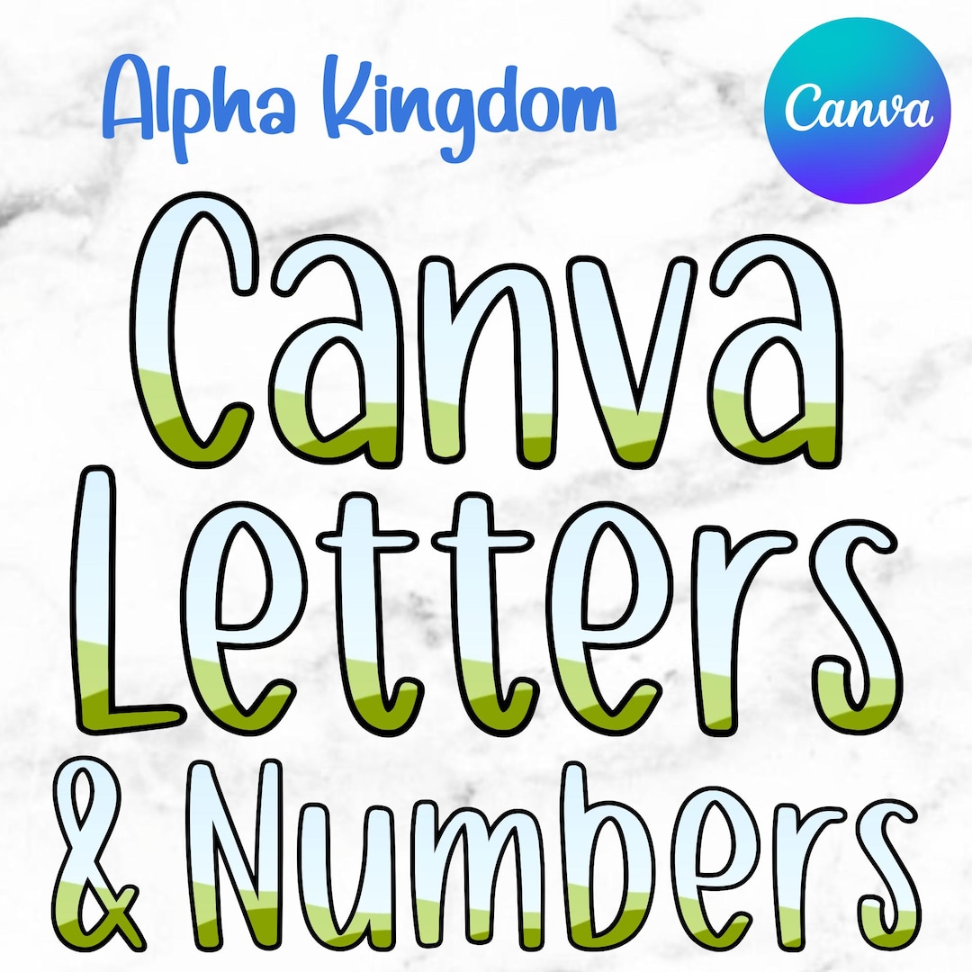 Canva Frame Letters, Drag and Drop Template, Fresh Letters, Alphabet A ...