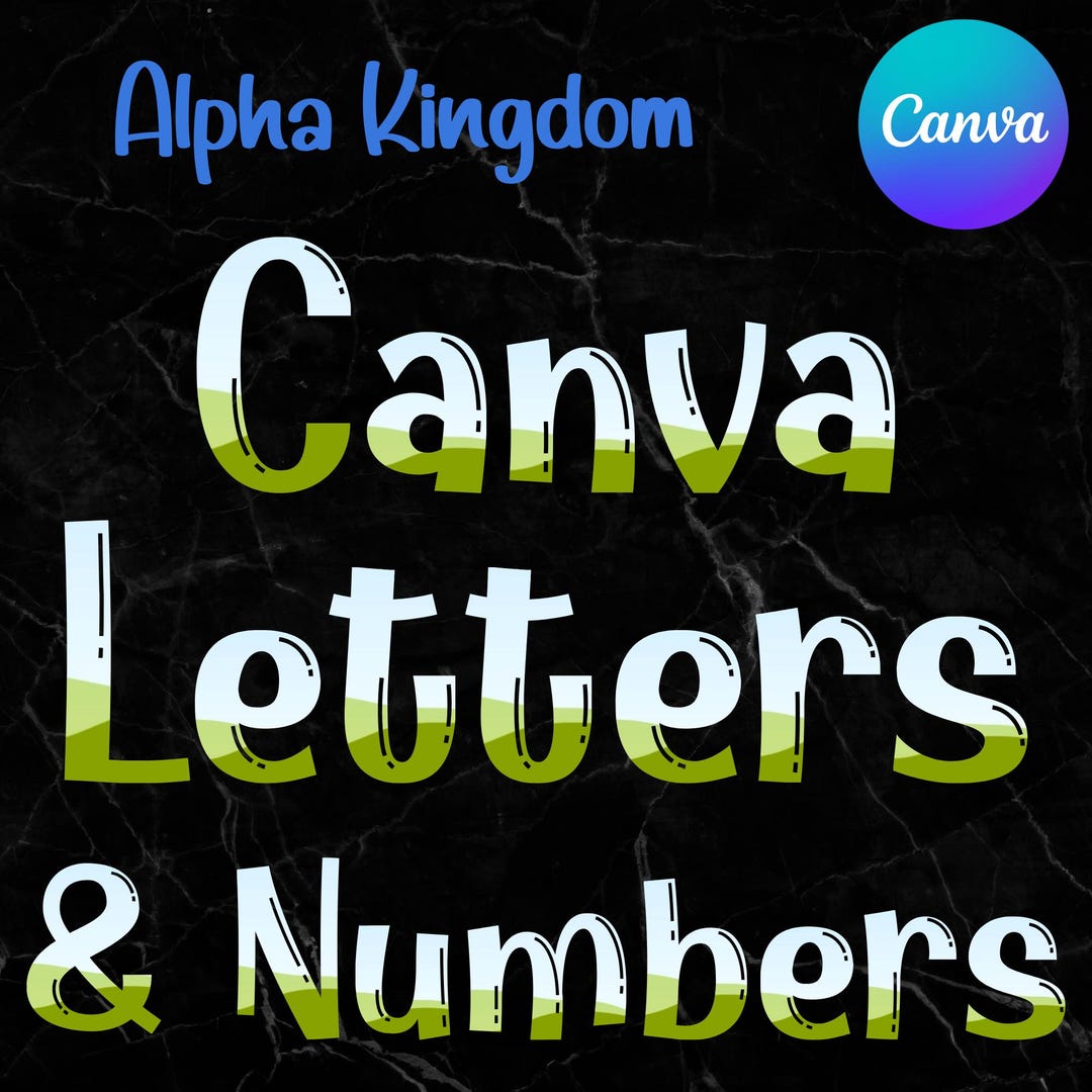 Canva Frame Letters, Drag and Drop Template, Hard Spite Letters ...