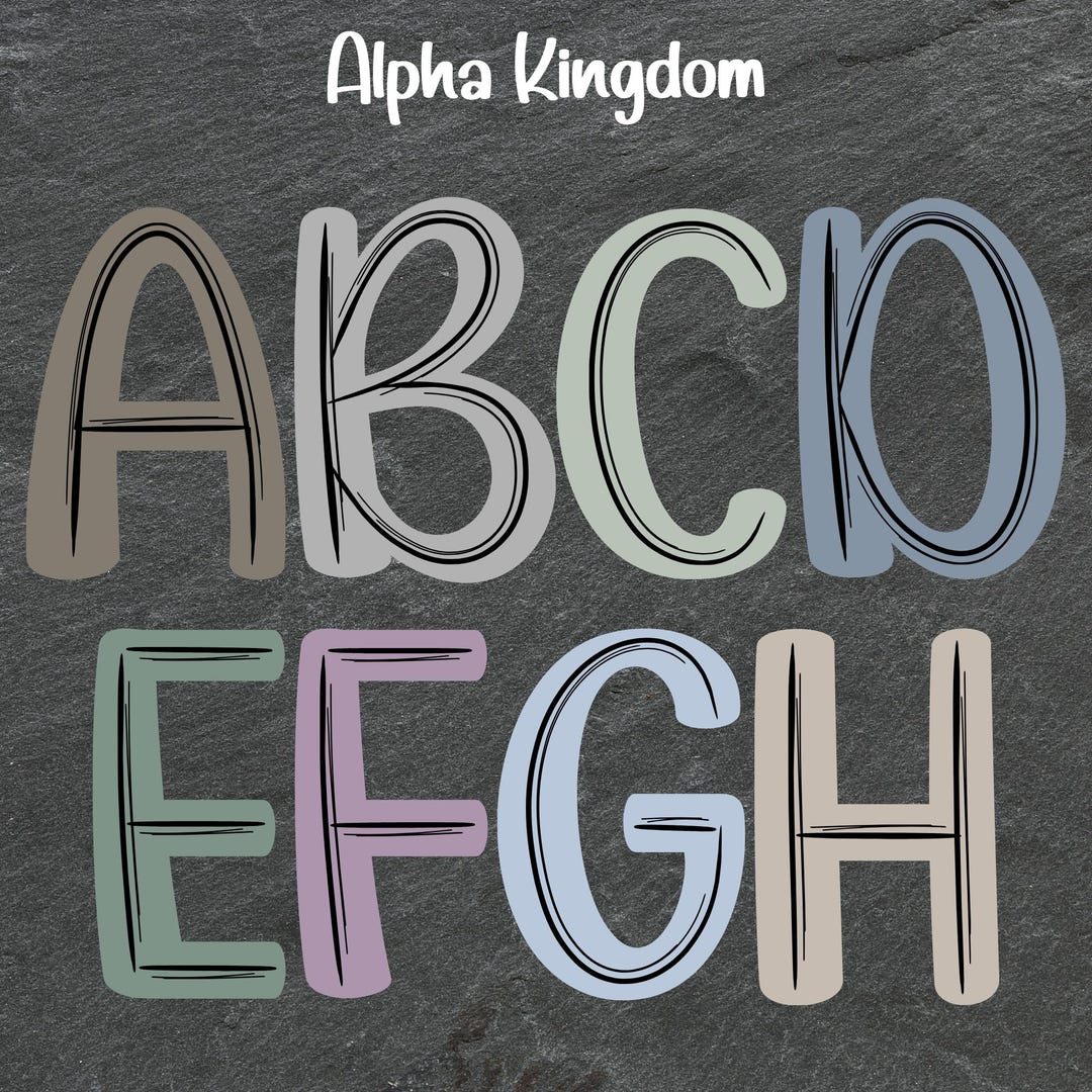 Sweet Scribbles PNG Letters, Doodle Alphabet (digital Download) - Etsy