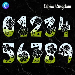 Canva Frame Letters and Numbers, Alt Bloom Drag and Drop Template ...