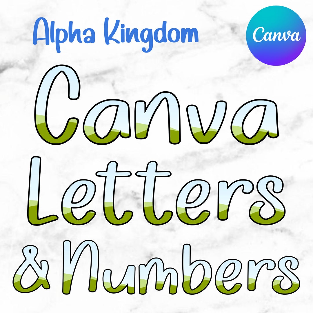 Canva Frame Letters, Drag and Drop Template, Buffet Letters, Alphabet A ...