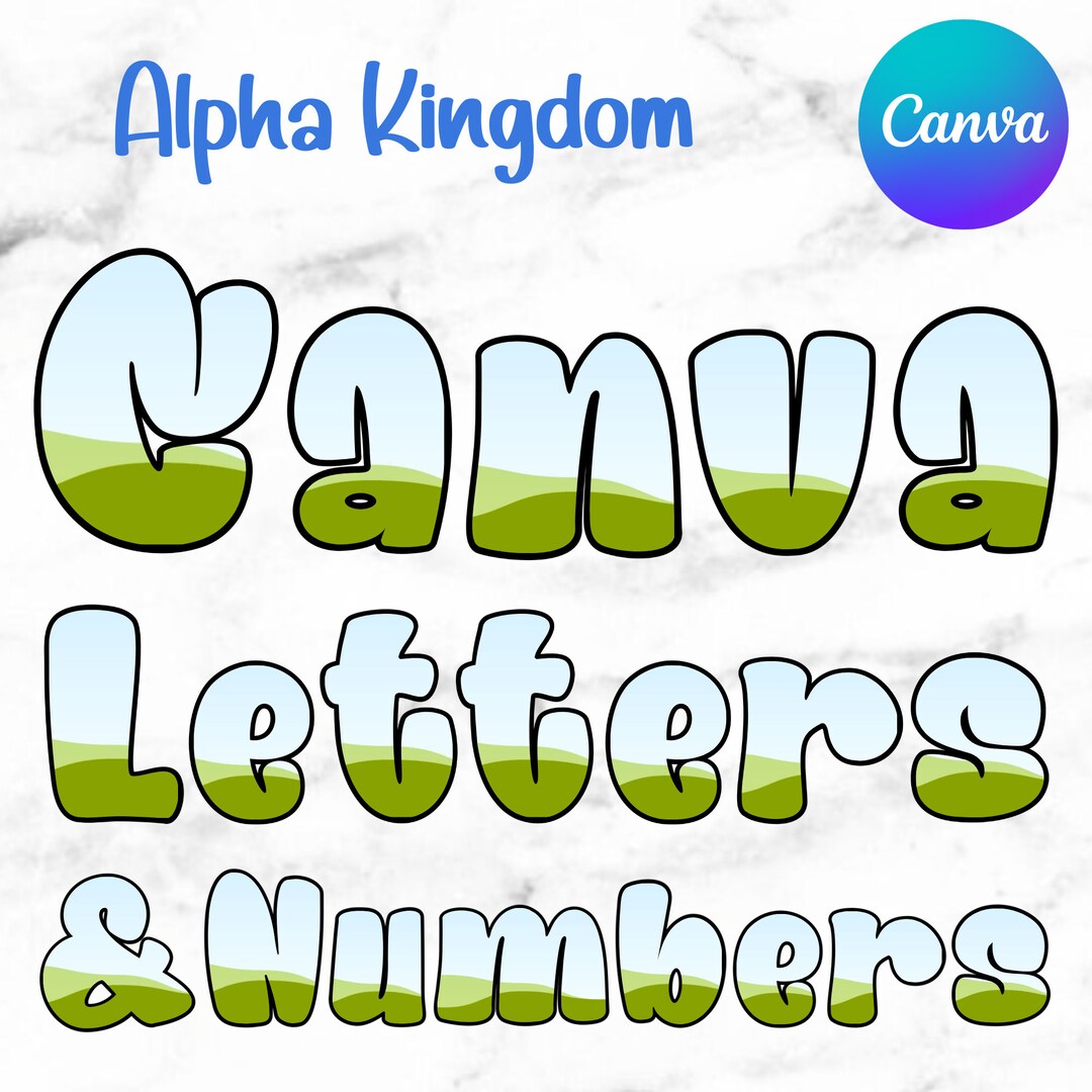Canva Frame Letters, Drag and Drop Template, Great Time Letters ...