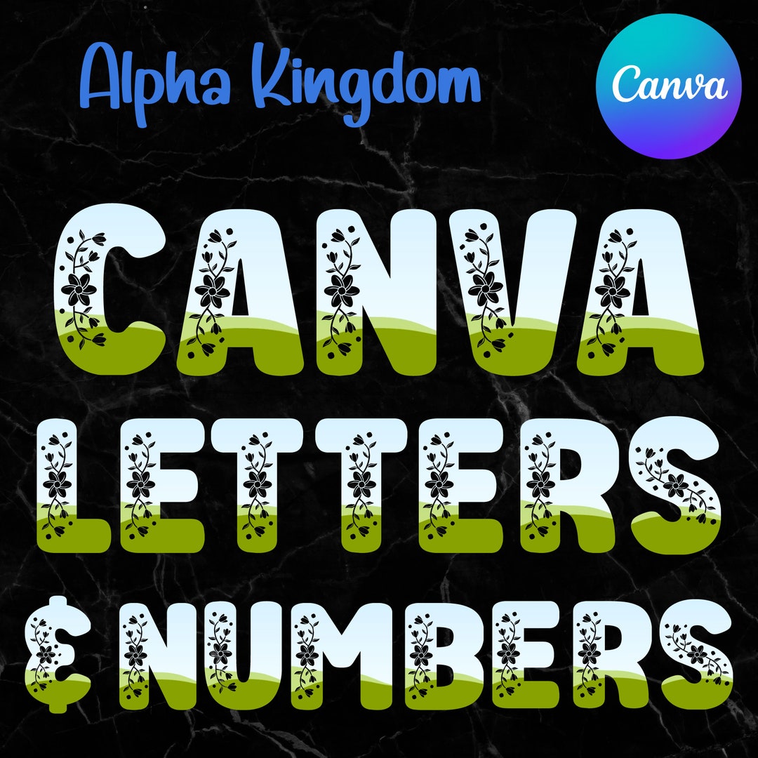 Canva Frame Letters, Drag and Drop Template, New Ties Letters, Alphabet ...
