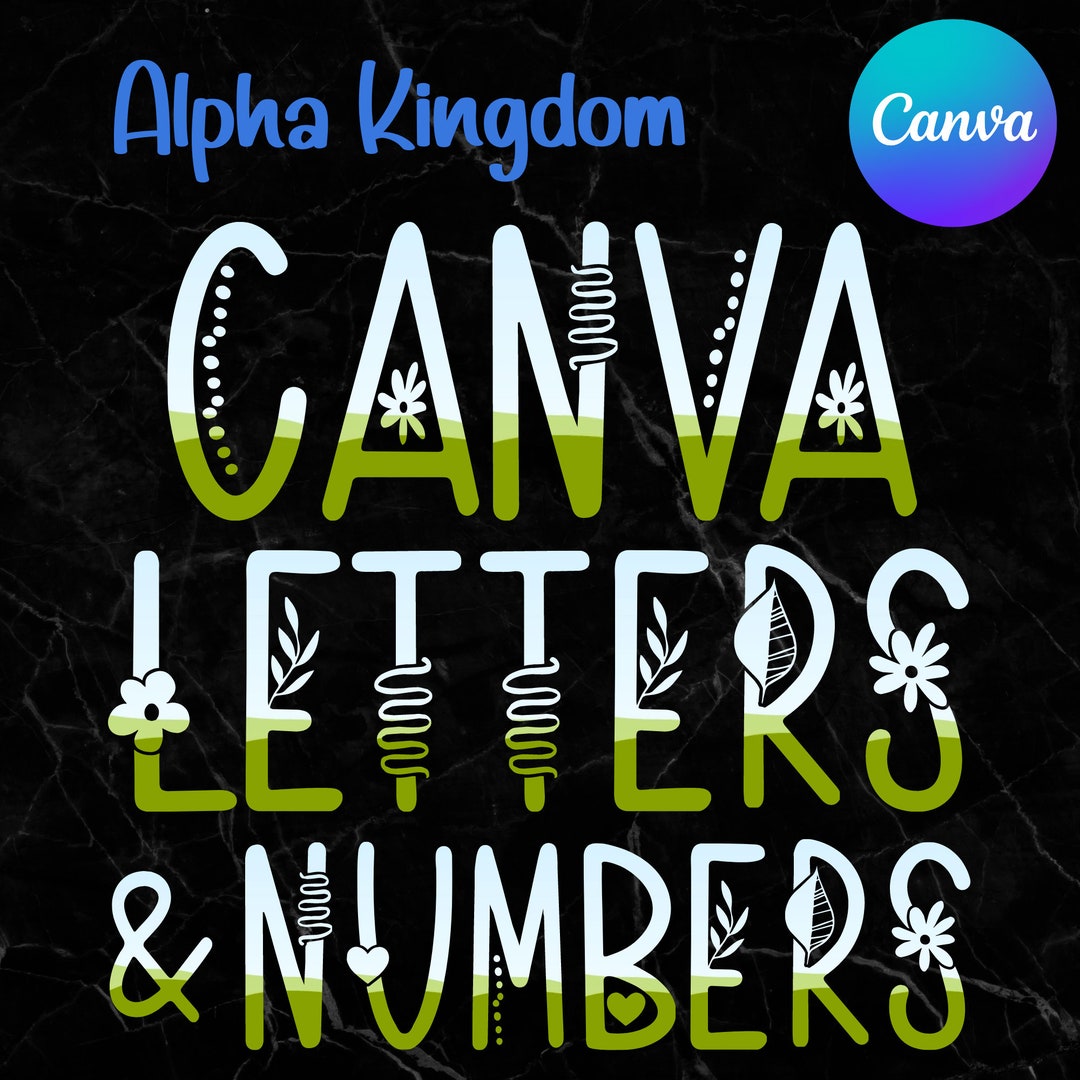 Canva Frame Letters, Drag and Drop Template, Charm Letters, Alphabet A ...