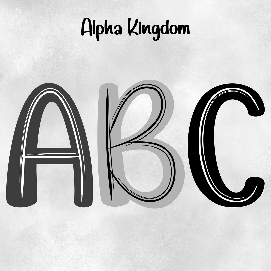 Sweet Scribbles PNG Letters, Doodle Alphabet (digital Download) - Etsy