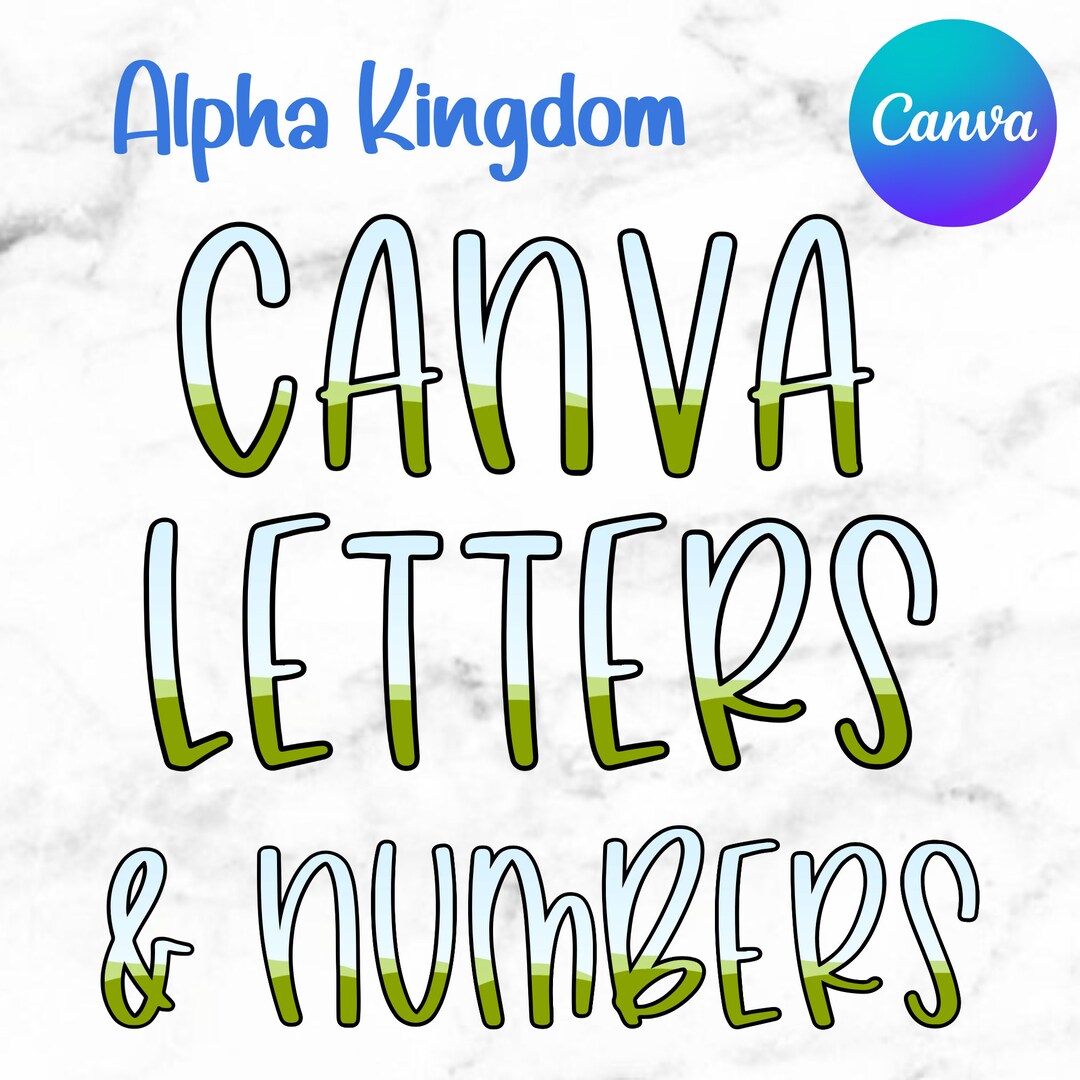 Canva Frame Letters, Drag and Drop Template, Clear Days Letters ...