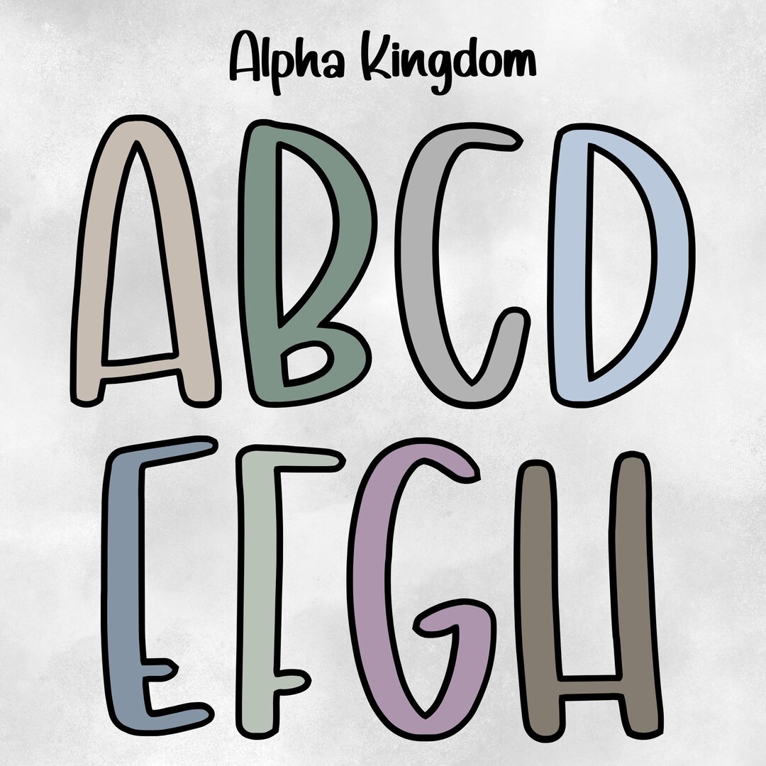 PNG Letters, Love Strike Letters, 8 Different Colors, Neutral ...