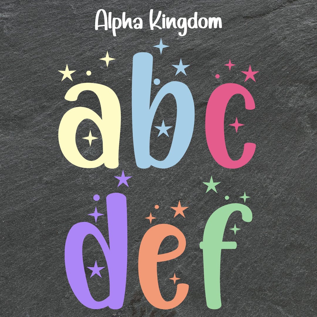 PNG Letters, Stary Night Letters, 6 Different Colors, Random Mix Colors ...