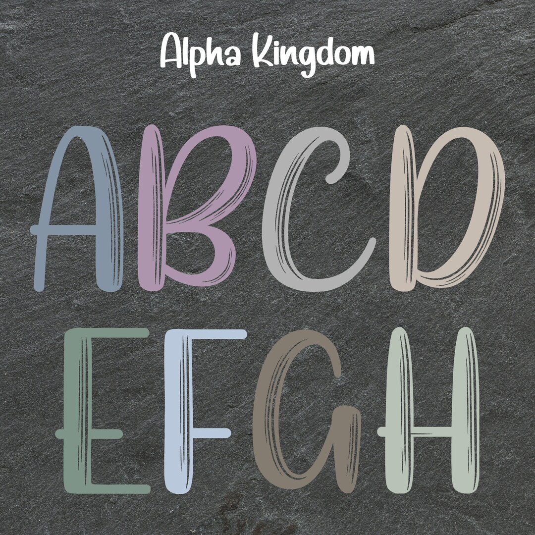Brush Doodle PNG Letters, Neutral Colors (digital Download) - Etsy